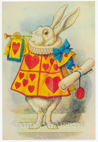 Sir John Tenniel: The White Rabbit - Doppelkarte | CardAndArt